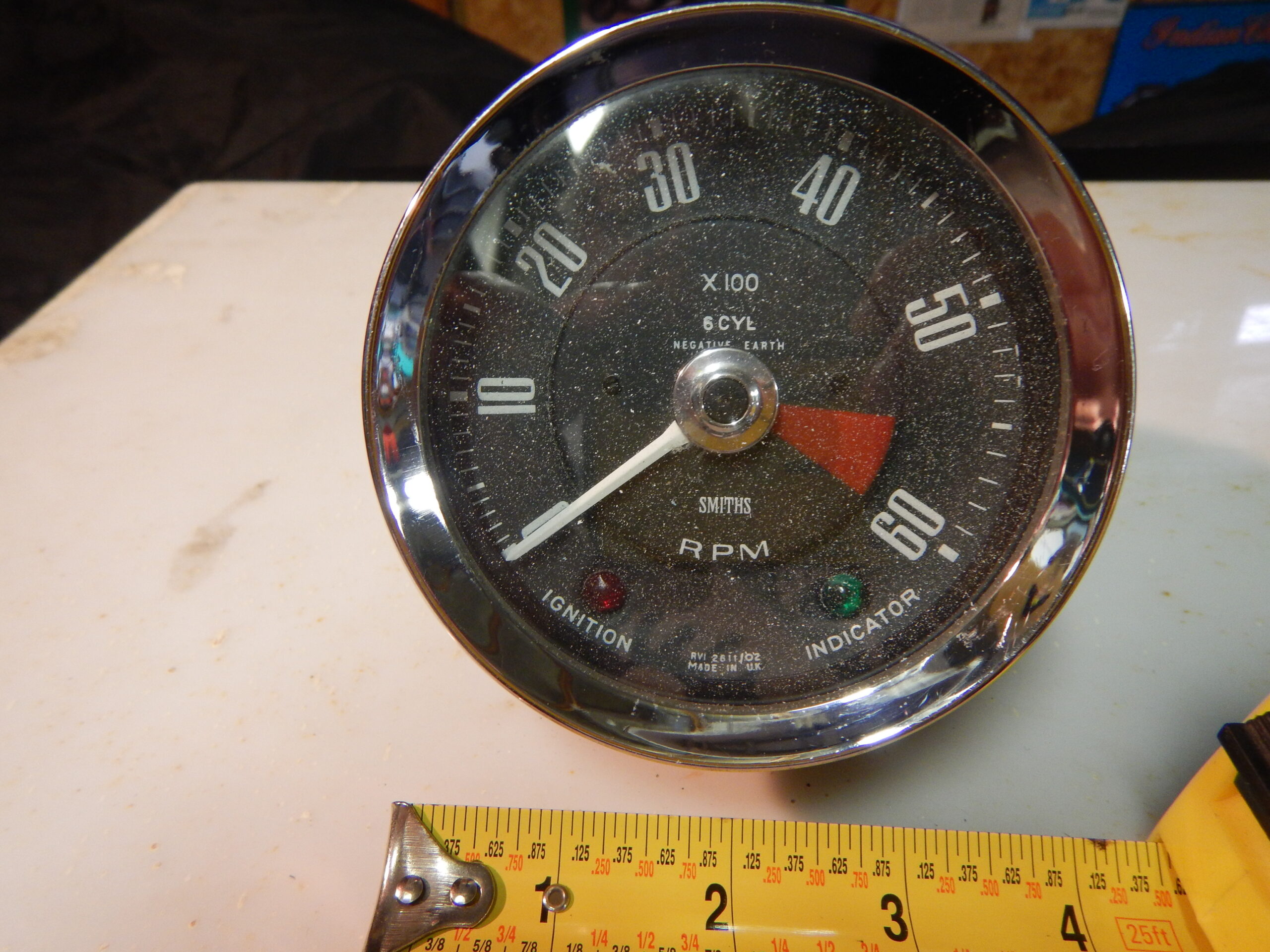 TR6 items for sale: Bonnet, Steering Wheel, numerous tachs and a speedo ...