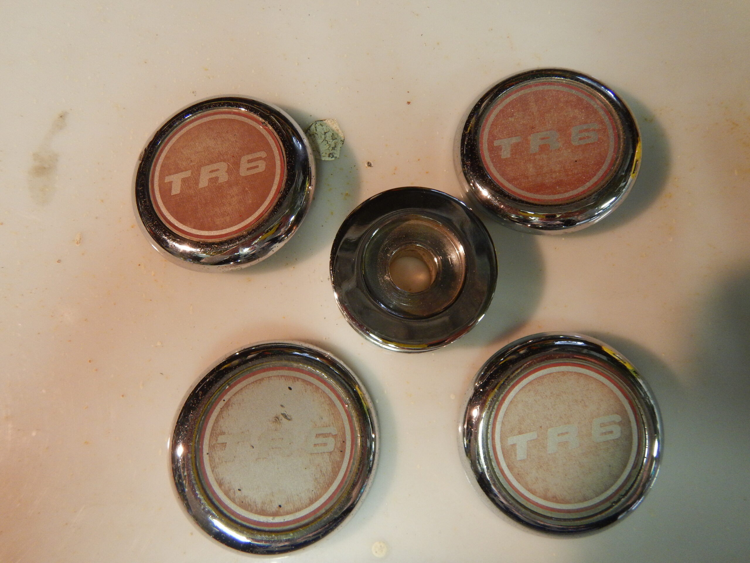 TR6 items for sale: Bonnet, Steering Wheel, numerous tachs and a speedo ...