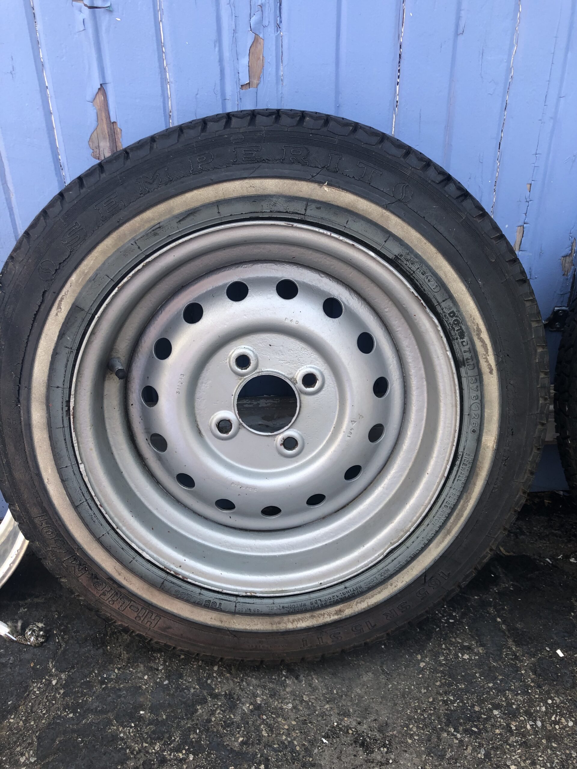 TR6 parts — original steel rims/tires/trim rings – Toronto Triumph Club